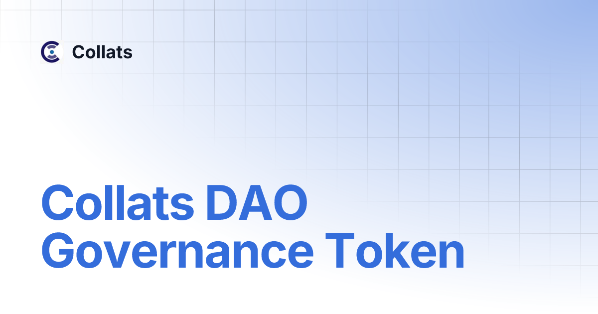 Collats DAO Governance Token | Collats